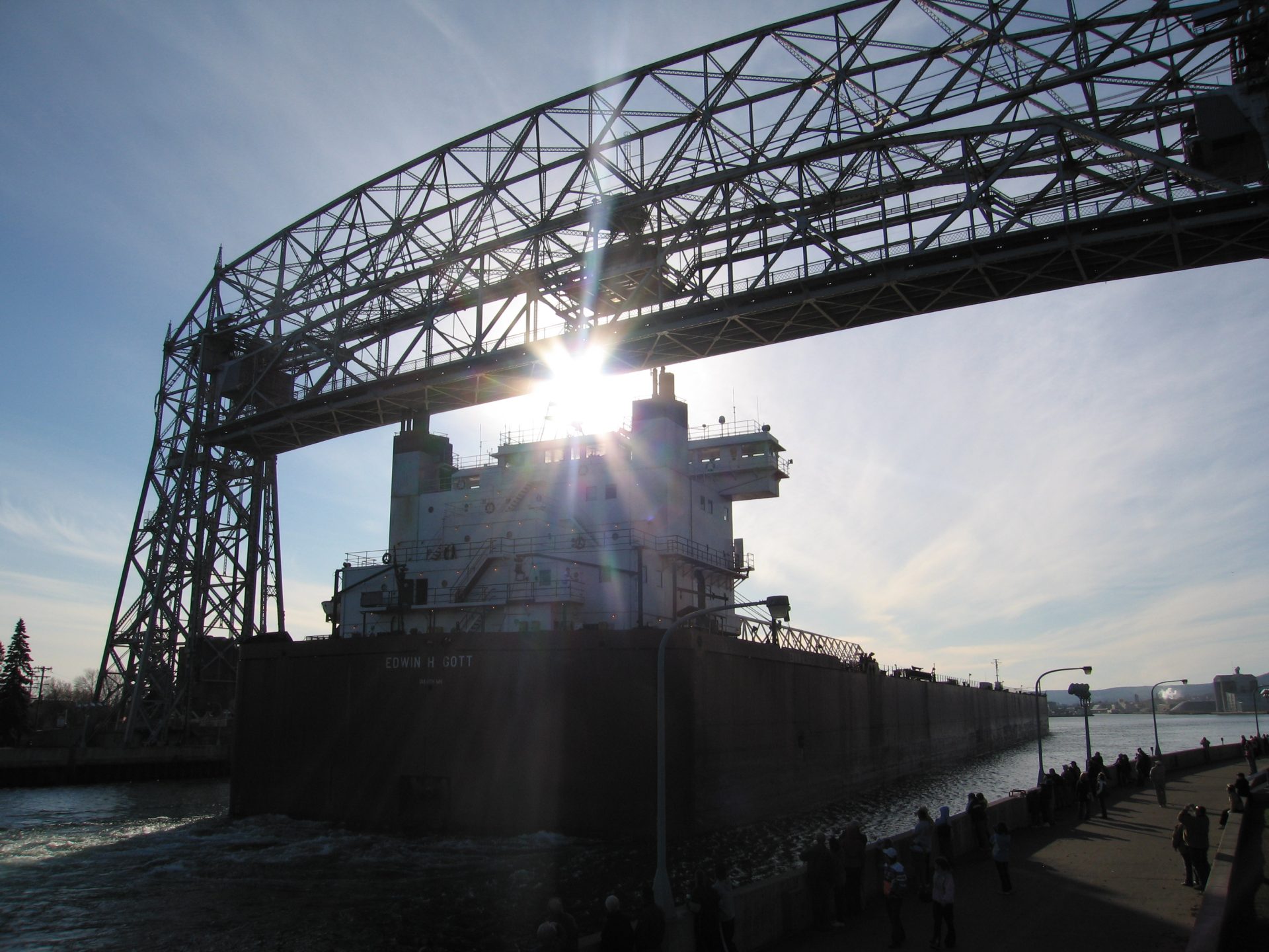 The Edwin H. Gott Will Be The First Ship Through The Soo Locks This Season