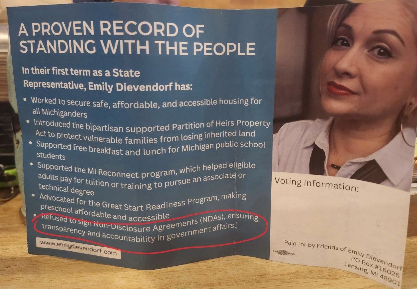 Despite Claiming She Refused to Sign NDAs, State Rep. Emily Dievendorf ...