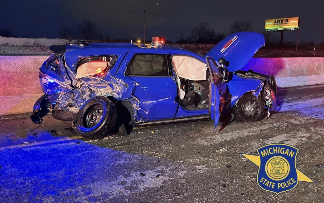 MSP Patrol Cars Keep Getting Smashed by Michiganders