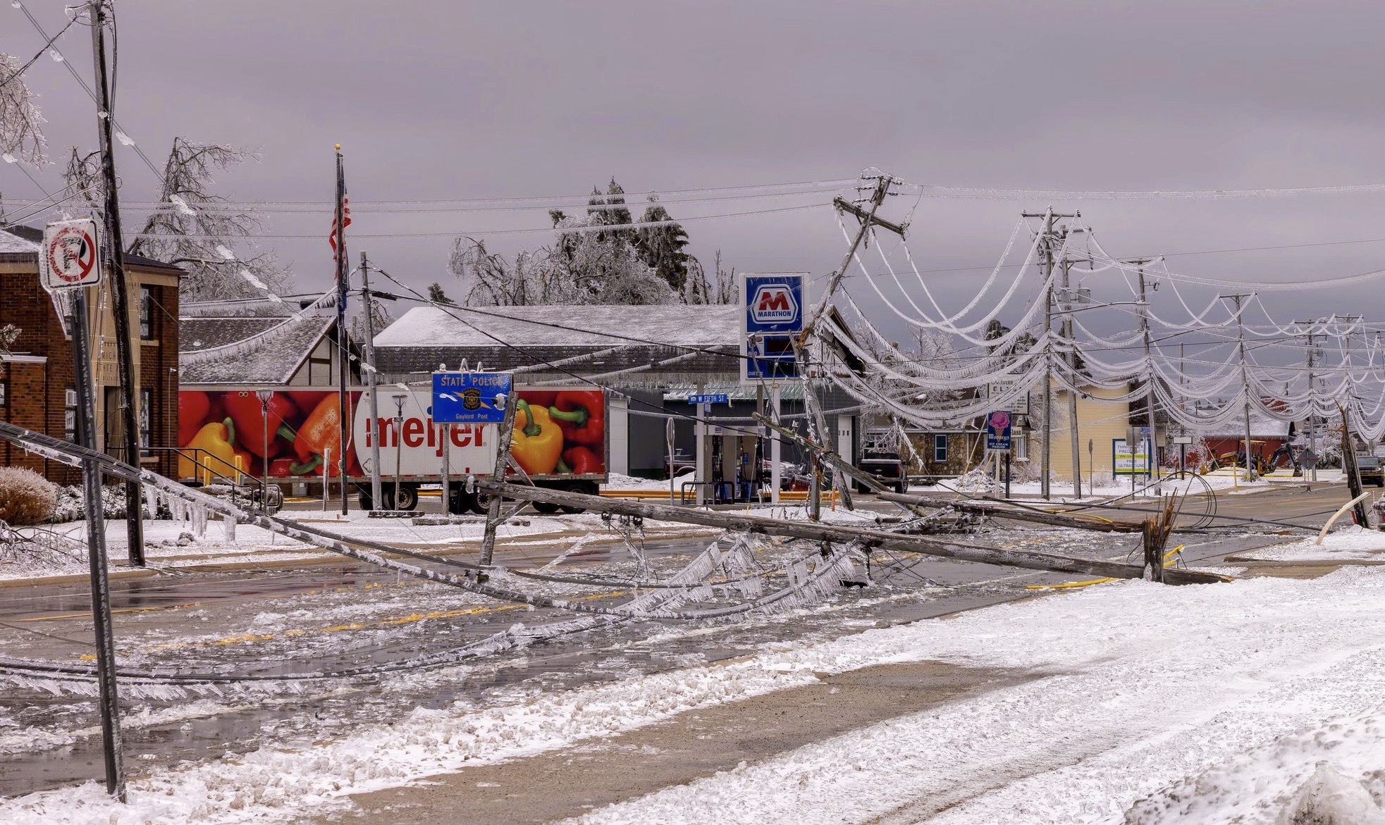 Frozen and Fractured: Gaylord Grapples with Ice Storm Devastation
