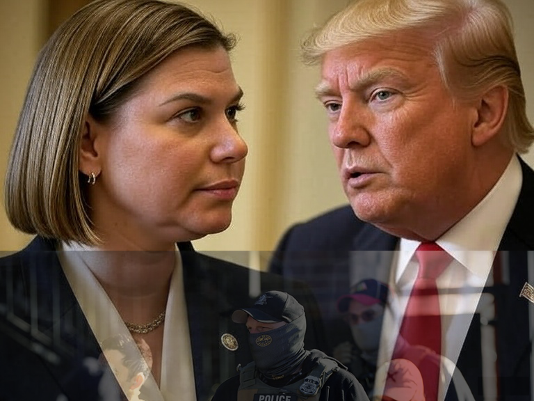 Trump, Slotkin Spar Over Senate Bill that Would Put ICE Agents in Danger