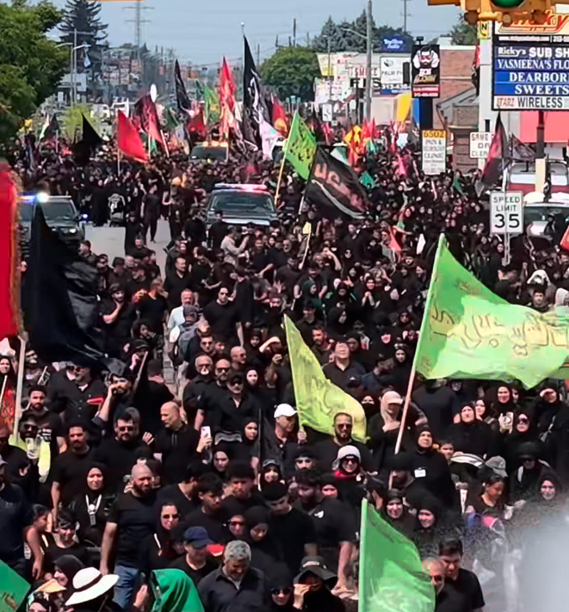 Dearborn Streets Overflow as Thousands Join Muslim March