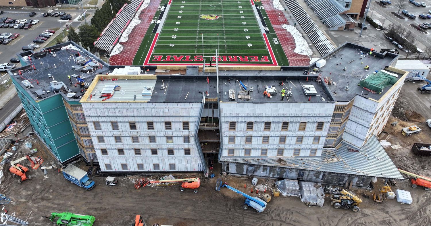 Ferris State’s New Stadium Hall Offers Freshmen Front-Row Living This Fall