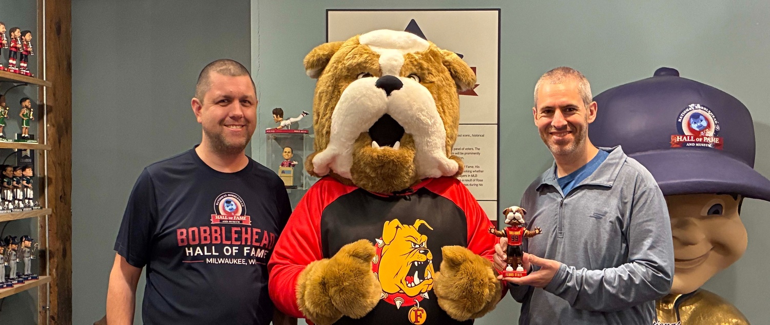 From Sidelines to Showcase: Ferris State’s Brutus Joins Bobblehead Museum
